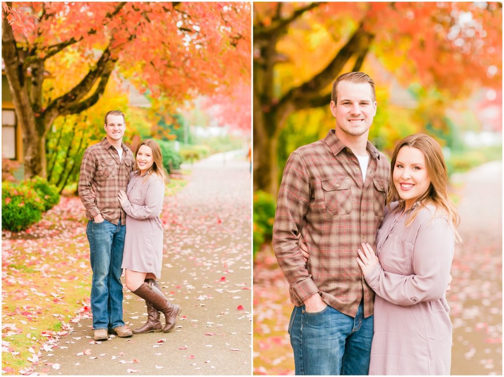 Autumn Bothell Landing Park Engagement Session | Nic & Brittany